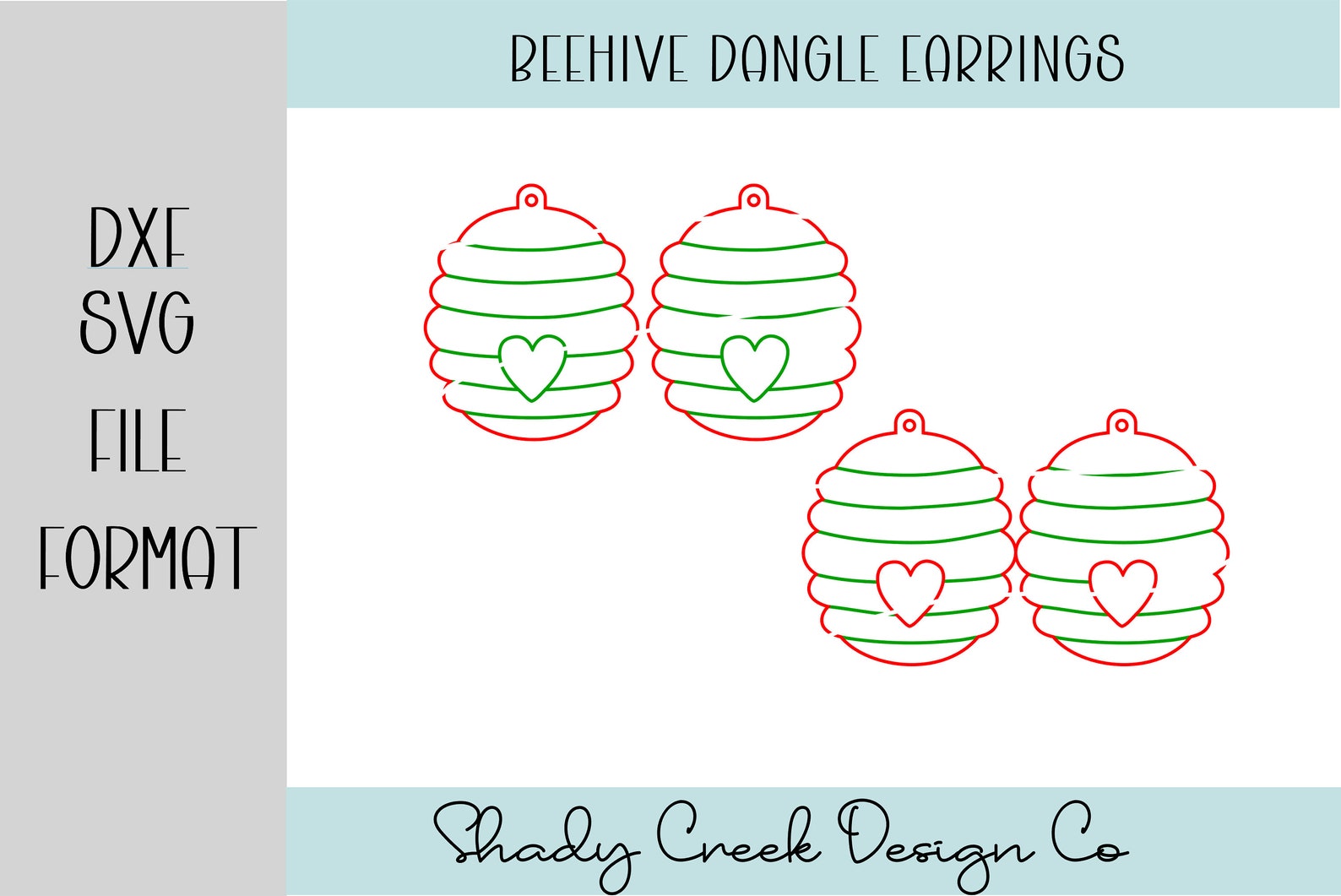 Beehive Dangle Earring Laser Cut File in DXF and Svg/laser - Etsy