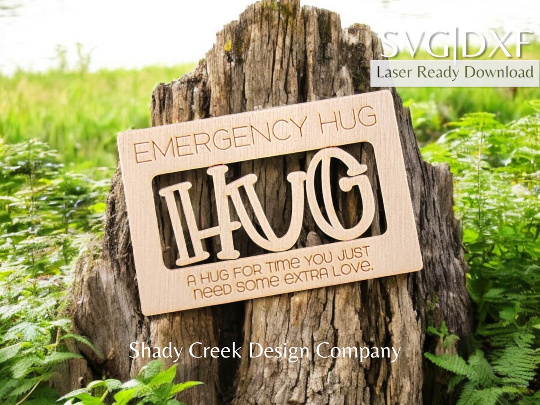 Emergency Hug Card Laser Cut File SVG Dxf/laser Instant Download File ...