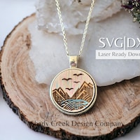 Wooden Pendant Svg Bundle | Laser Cut Jewelry Charm Svg Dxf | Necklace ...