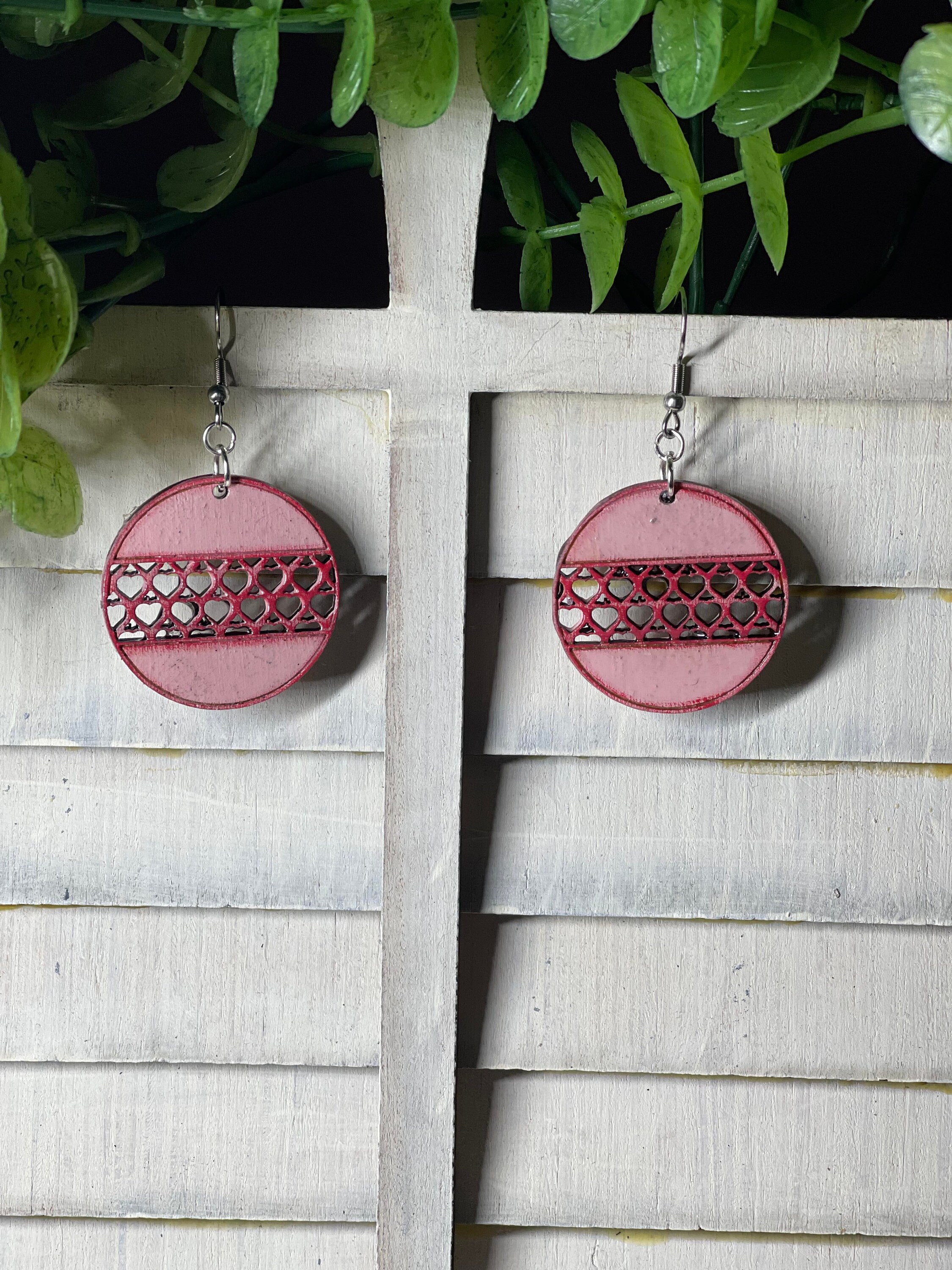 Rustic Heart Earring SVG File for Laser Cutters (digital Download) - Etsy