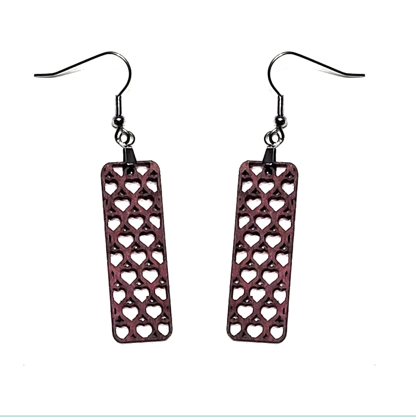 Rustic Heart Earring File for Laser/dangle Earring File - Etsy