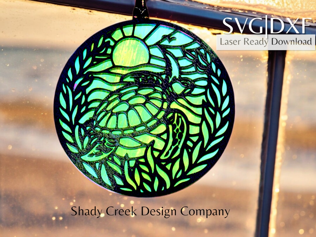 Sea Turtle Suncatcher Download File/instant Download Sea Turtle ...