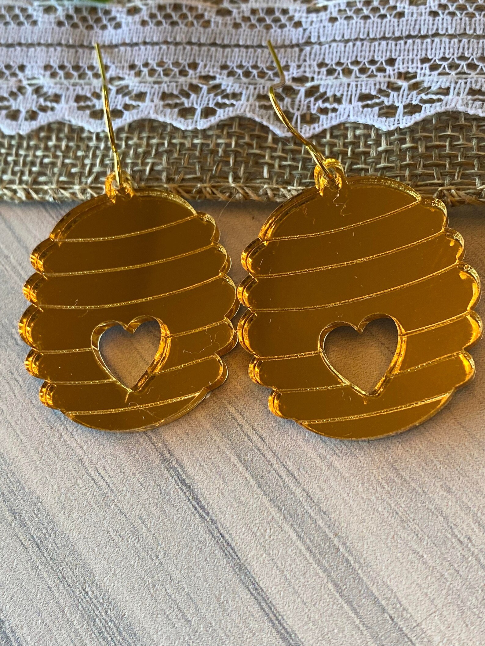 Beehive Dangle Earring Laser Cut File, SVG DXF (digital Download) - Etsy