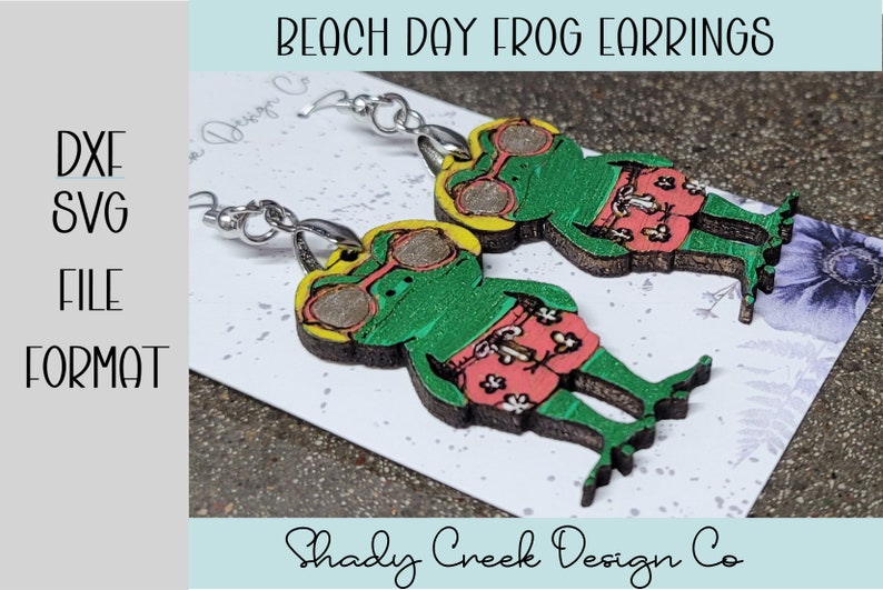 Chill Frogs Dangle Earring Cut File for Laser Cutters/gnome Dangle ...