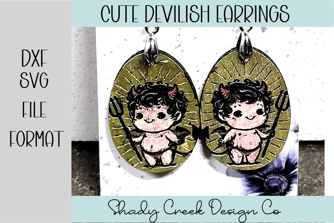 Devilish Cutie Cut File for Laser Cutters/dangle - Etsy