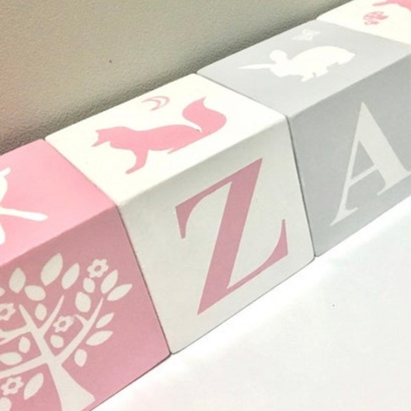 Baby Name Blocks - Etsy