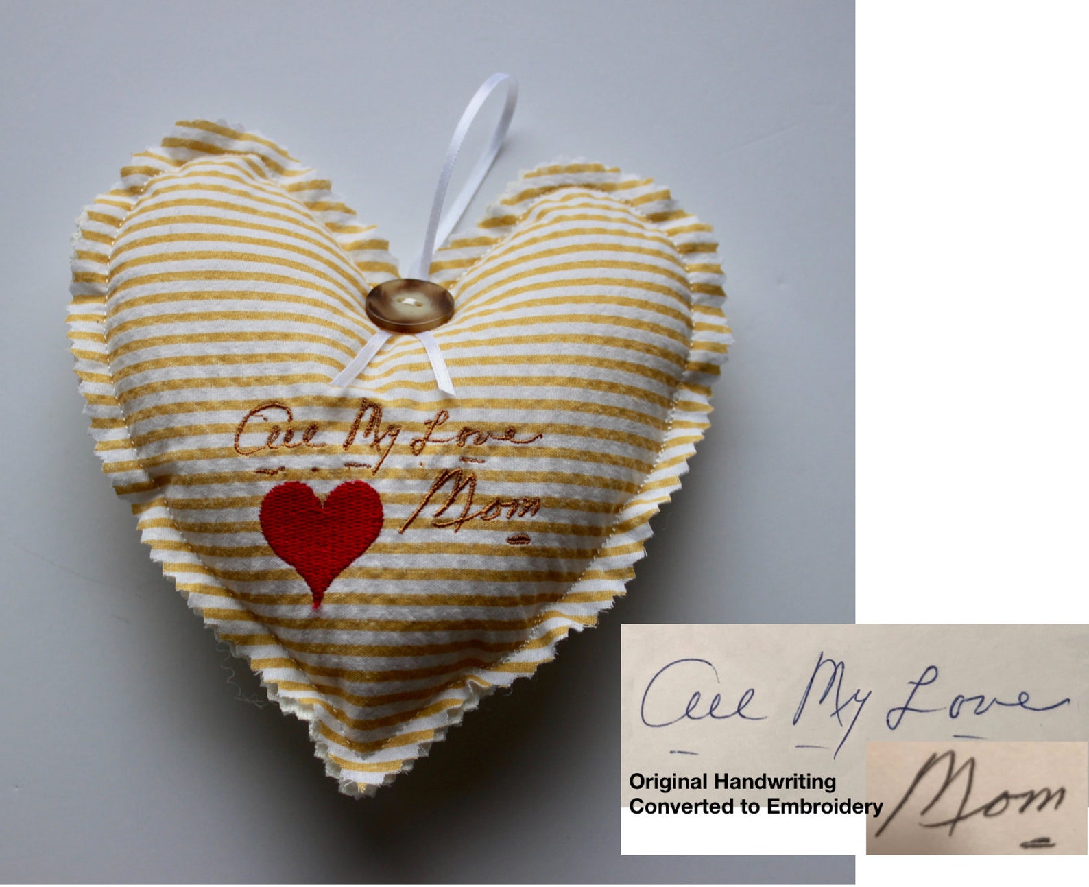 Signature Keepsake Signature Memory Heart Loss of a Loved | Etsy