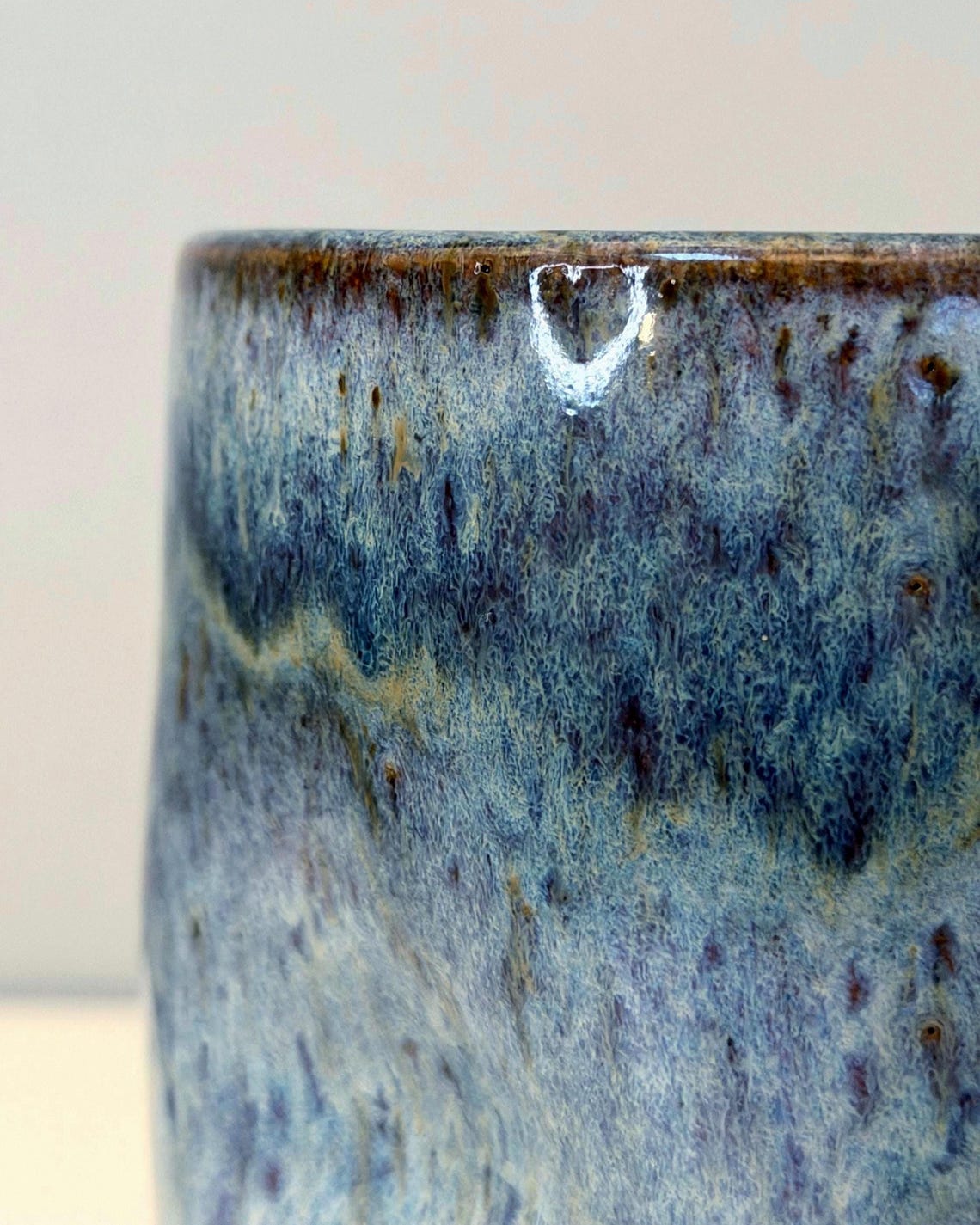 Thumb Dimple Mug – Handmade Stoneware Coffee Cup | Handleless Ceramic ...