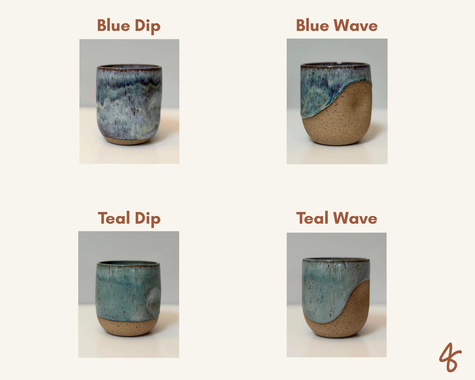 Thumb Dimple Mug – Handmade Stoneware Coffee Cup | Handleless Ceramic ...