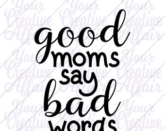 Cursing Mom Svg - Etsy