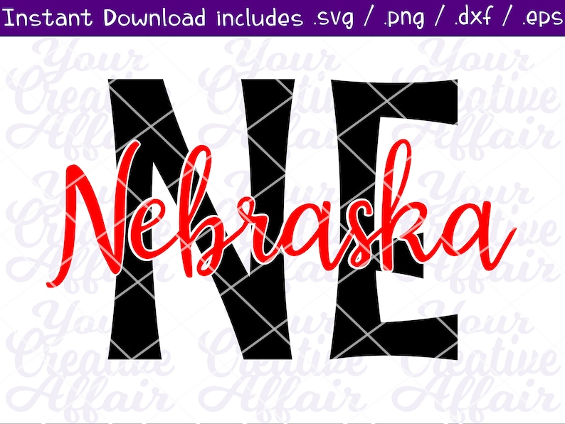 Nebraska NE Svg, Nebraska Svg, NE Svg, Husker Svg, Nebraska Huskers Svg ...
