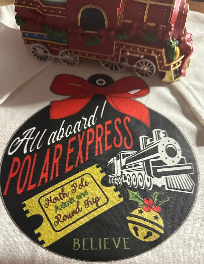 Polar Express Shirts; Polar Express Train Ornament; Christmas Train ...