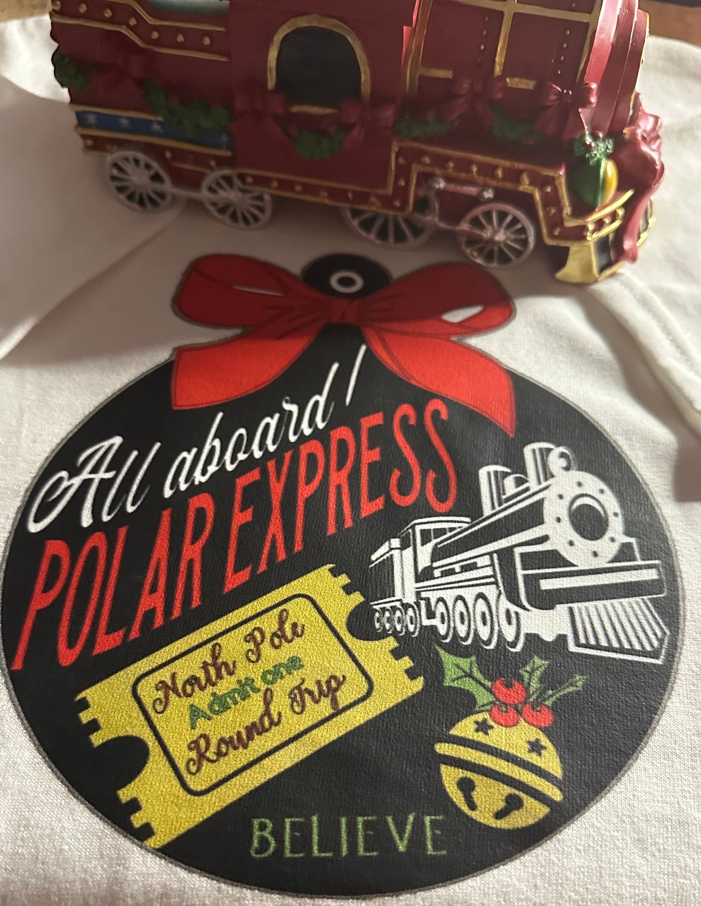 Polar Express Shirts; Polar Express Train Ornament; Christmas Train ...