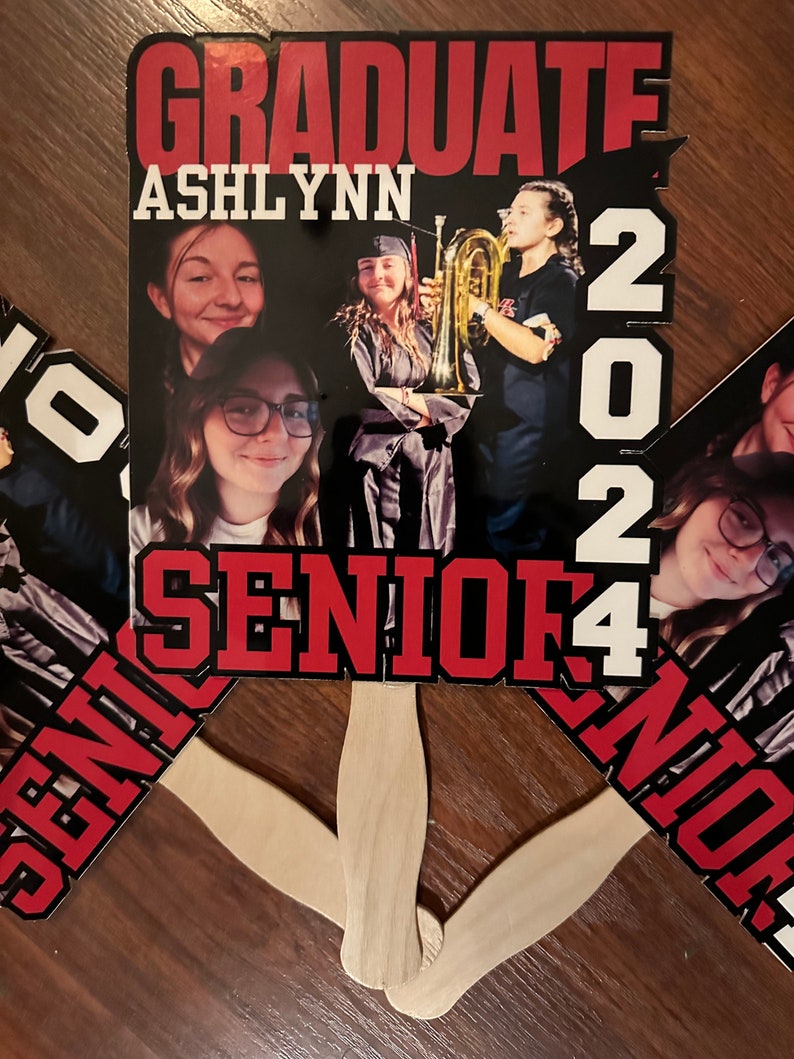 Personalized Graduation Fans 2024; High School, College, Grad School ...