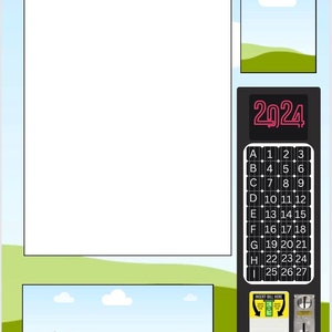 Editable Vending Machine Templates; Front Panel Only; 12 X 16 & 16 X 20 ...