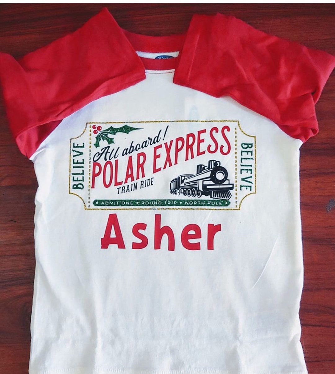 Personalized Polar Express T-shirts or Raglans;; Polar Express ...