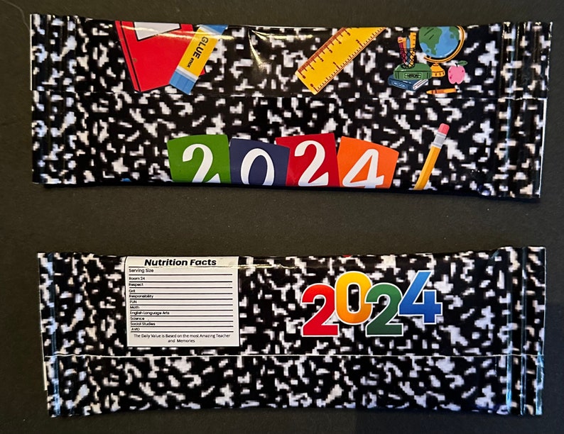 Personalized Teacher Appreciation Candy Bar Wrapper|teacher ...