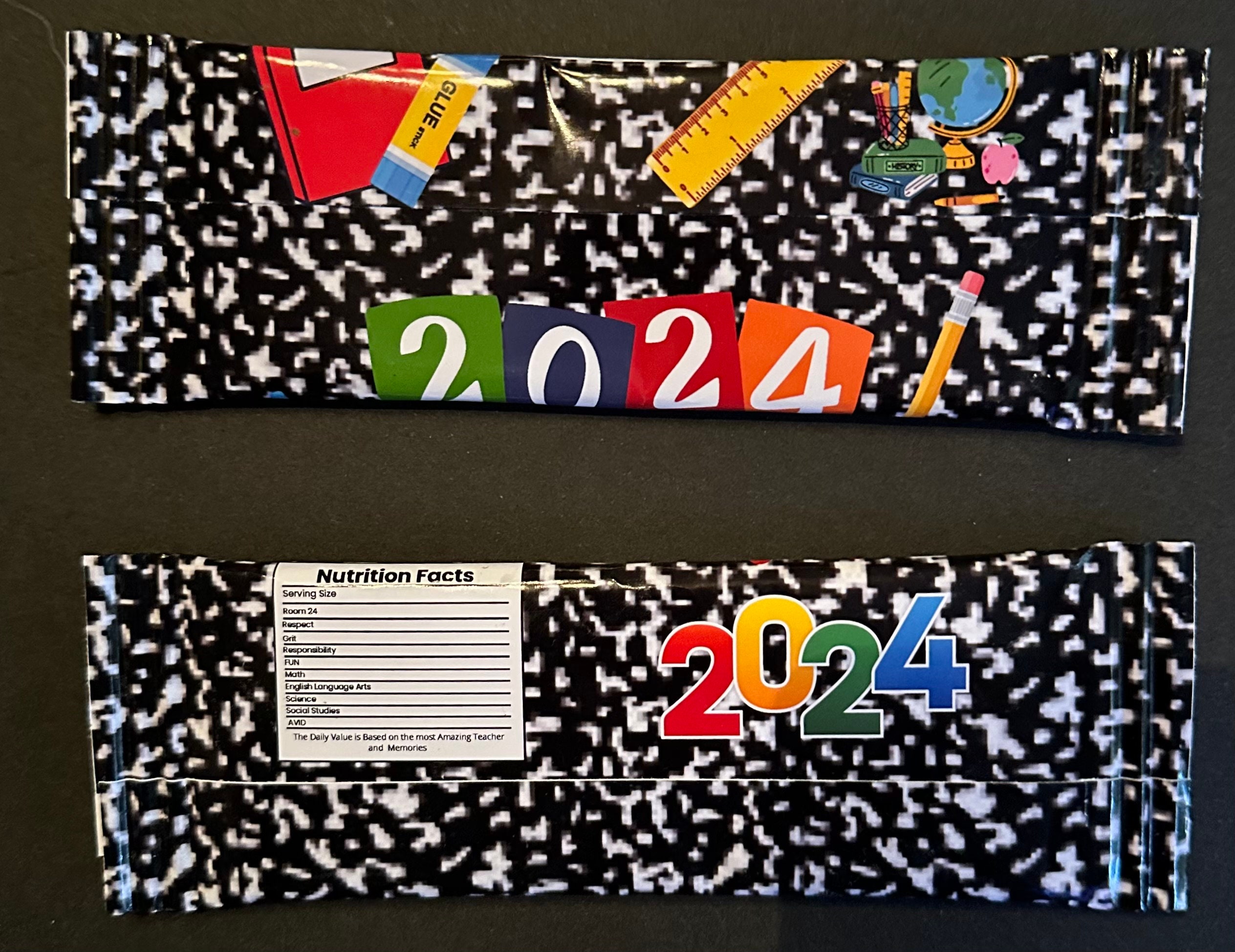 Personalized Teacher Appreciation Candy Bar Wrapper|teacher ...