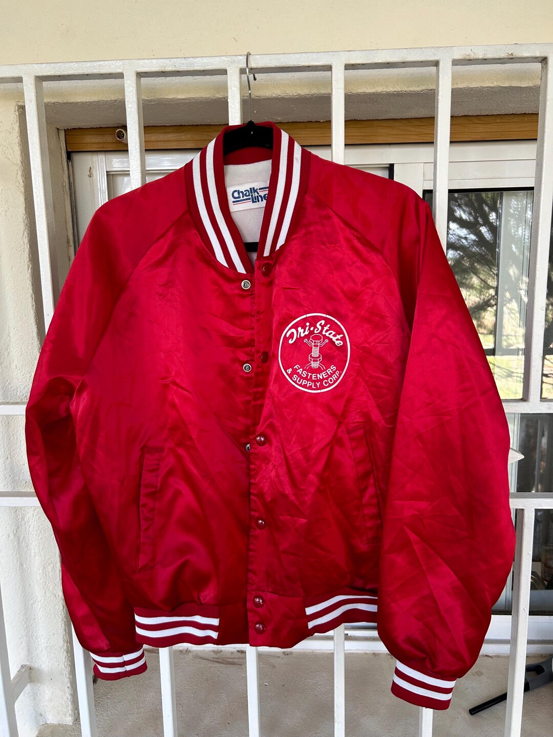 Vintage 1980s 80s Varsity Baseball American Bomber Jacket- Worker ...