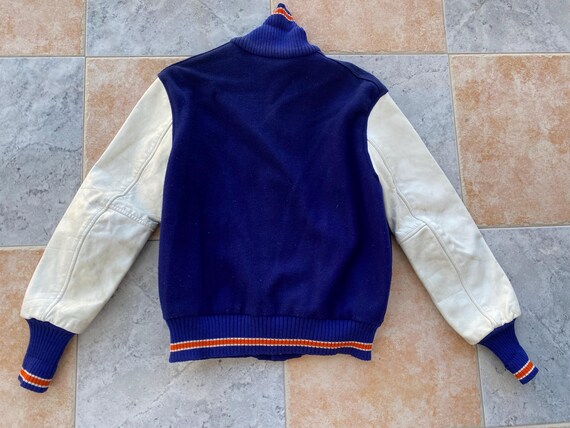 Vintage 1960s Letterman Jacket W / wool and leather /… - Gem