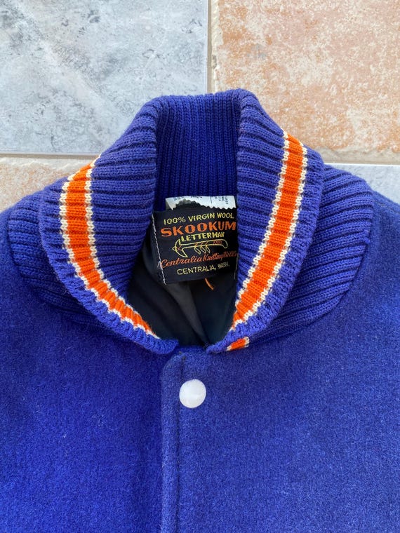 Vintage 1960s Letterman Jacket W / wool and leather /… - Gem