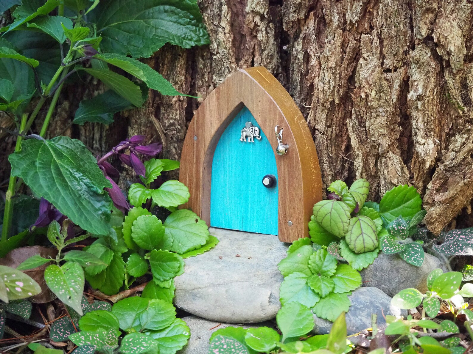 Colourful Fairy Doors Choice of 8 Colours Wooden Rustic - Etsy