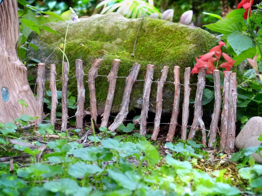 Rustic Fairy Fence Fairy Garden Fence Miniature Fence - Etsy Australia