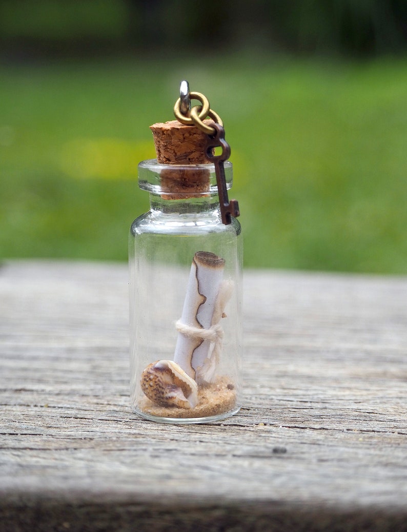 Message in a Bottle Glass Vial Miniature Scroll With - Etsy Australia