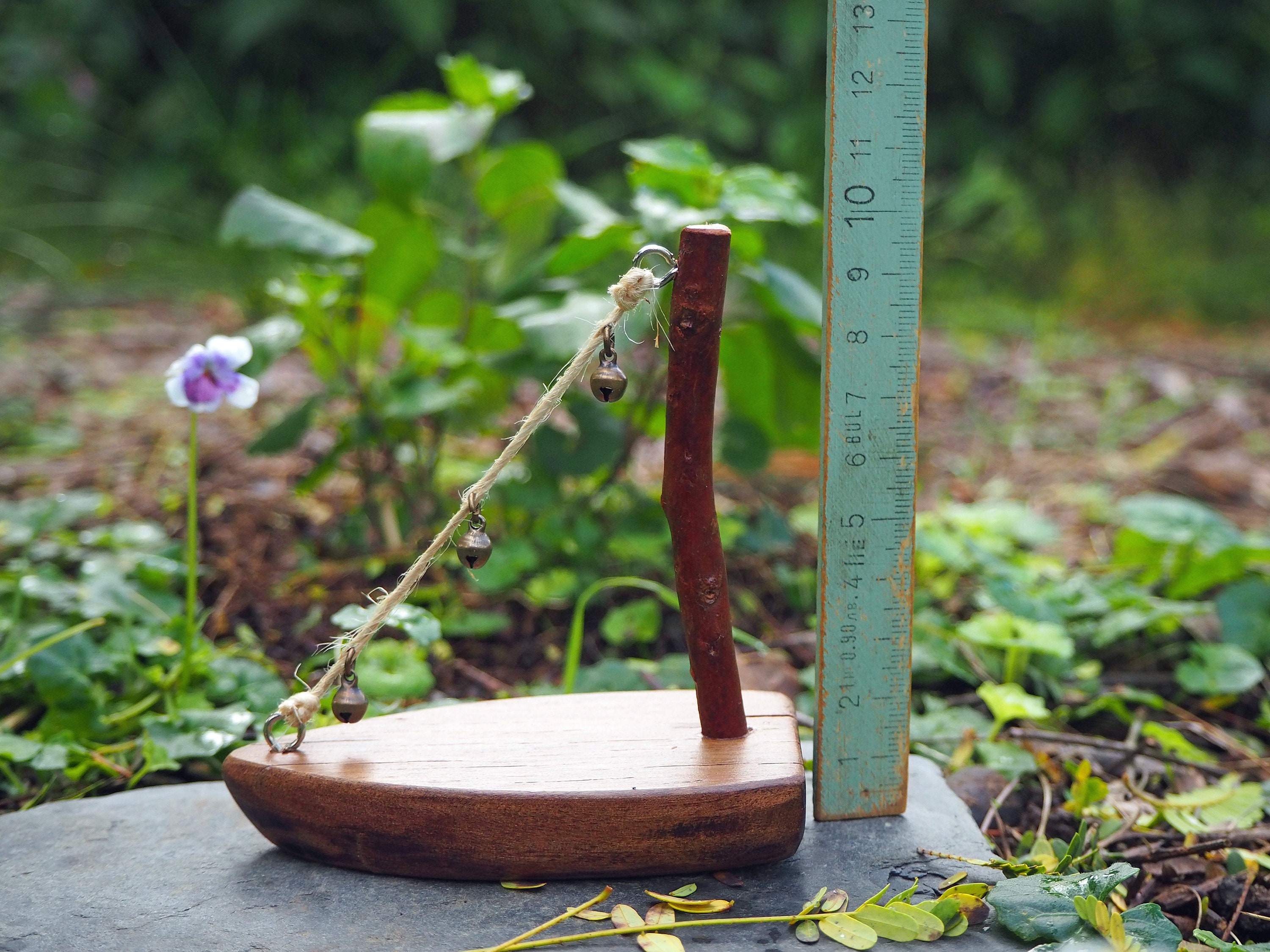 Wooden Fairy Sailboat Ornamental Miniature Boat With Bells - Etsy