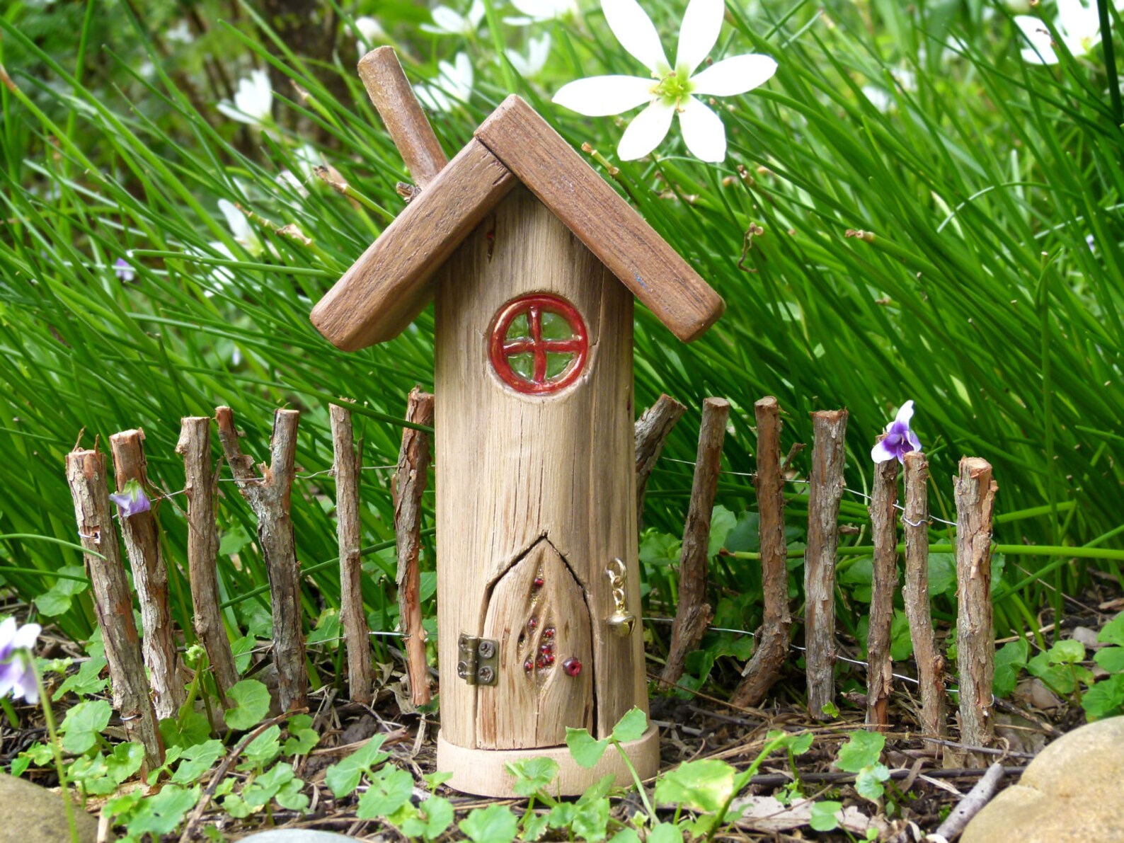 Rustic Fairy Fence Fairy Garden Fence Miniature Fence - Etsy