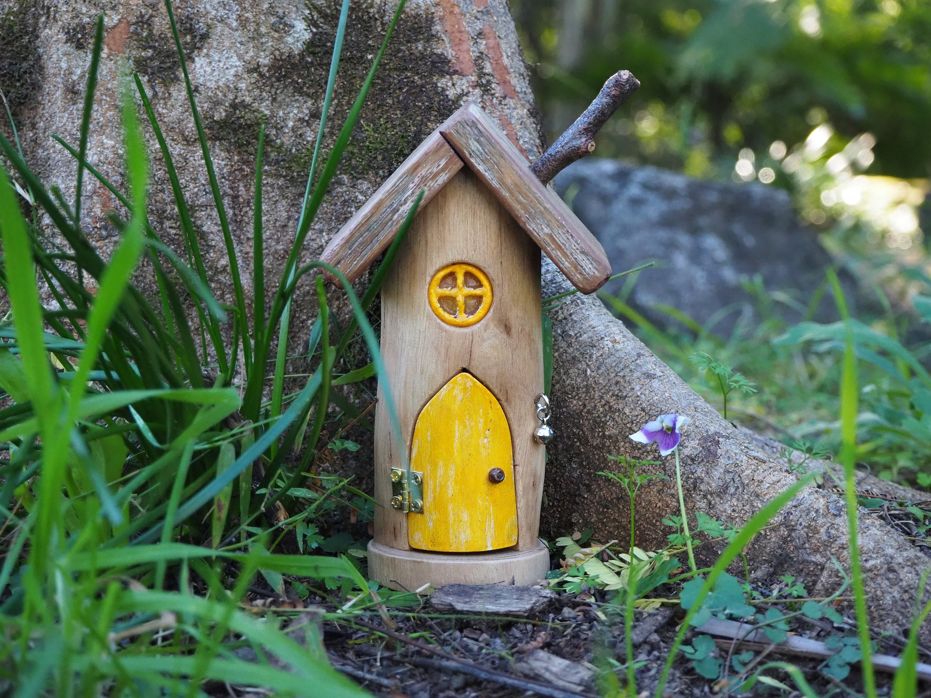 Rustic Pixie House Choose Your Colour Small Wooden Fairy | Etsy