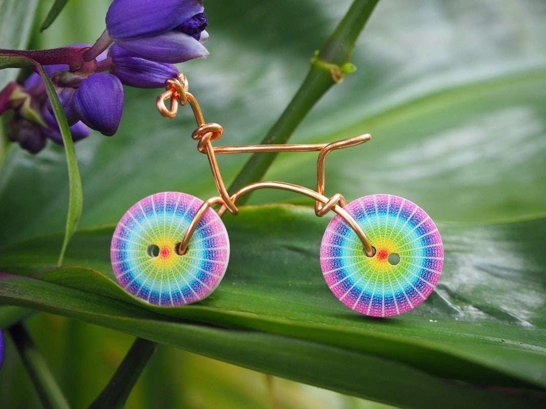 Fairy Bicycle, 8 Designs, Miniature Wire and Button Bicycle, Fairy ...