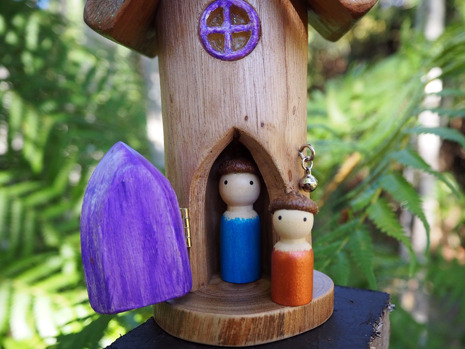 Rustic Pixie House Choose Your Colour Small Wooden Fairy - Etsy
