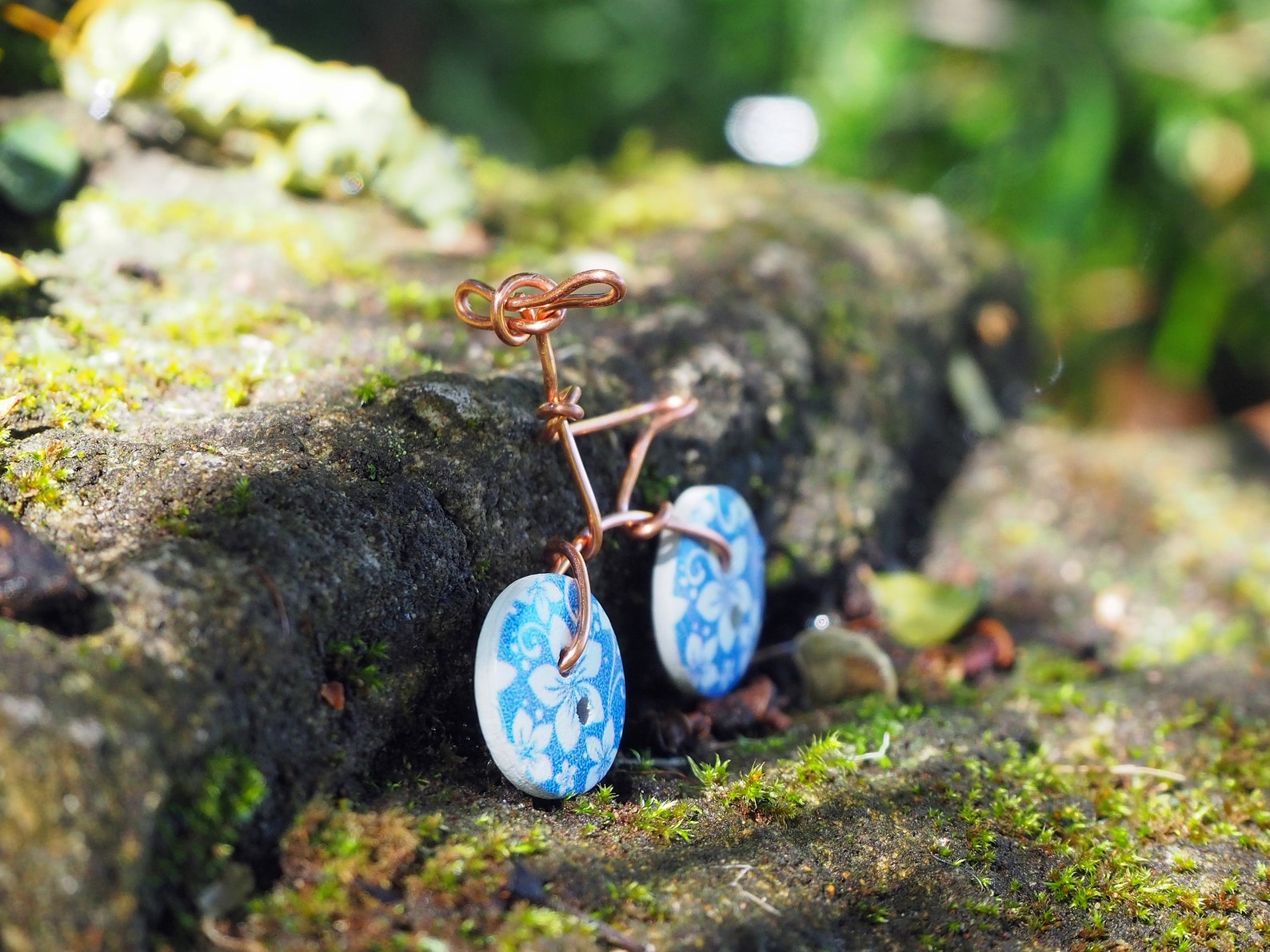 Flower Fairy Bicycle, Miniature Wire and Button Bicycle, Fairy Garden ...