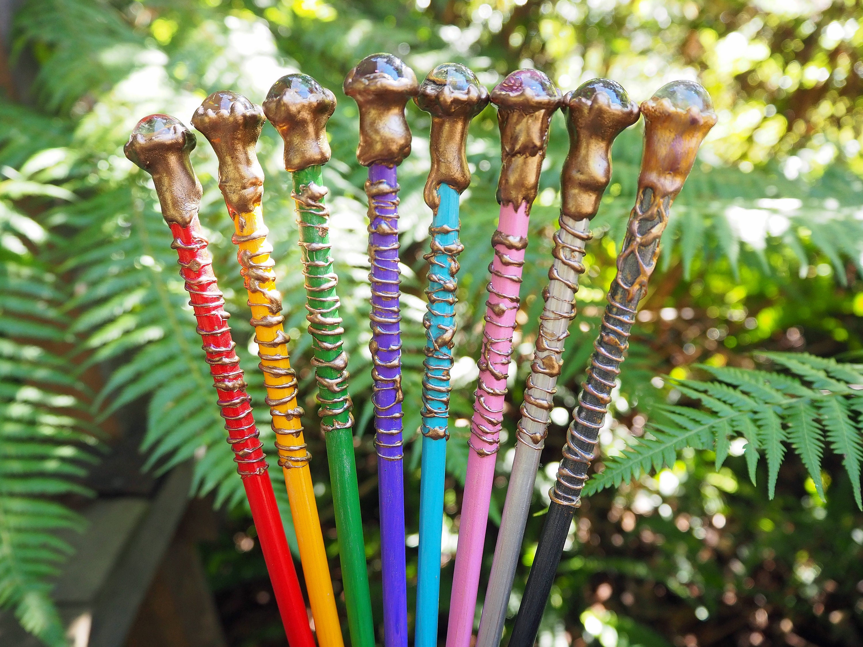 Magic Glitter Wand Fairy Wand OOAK Wands Colourful Wands | Etsy