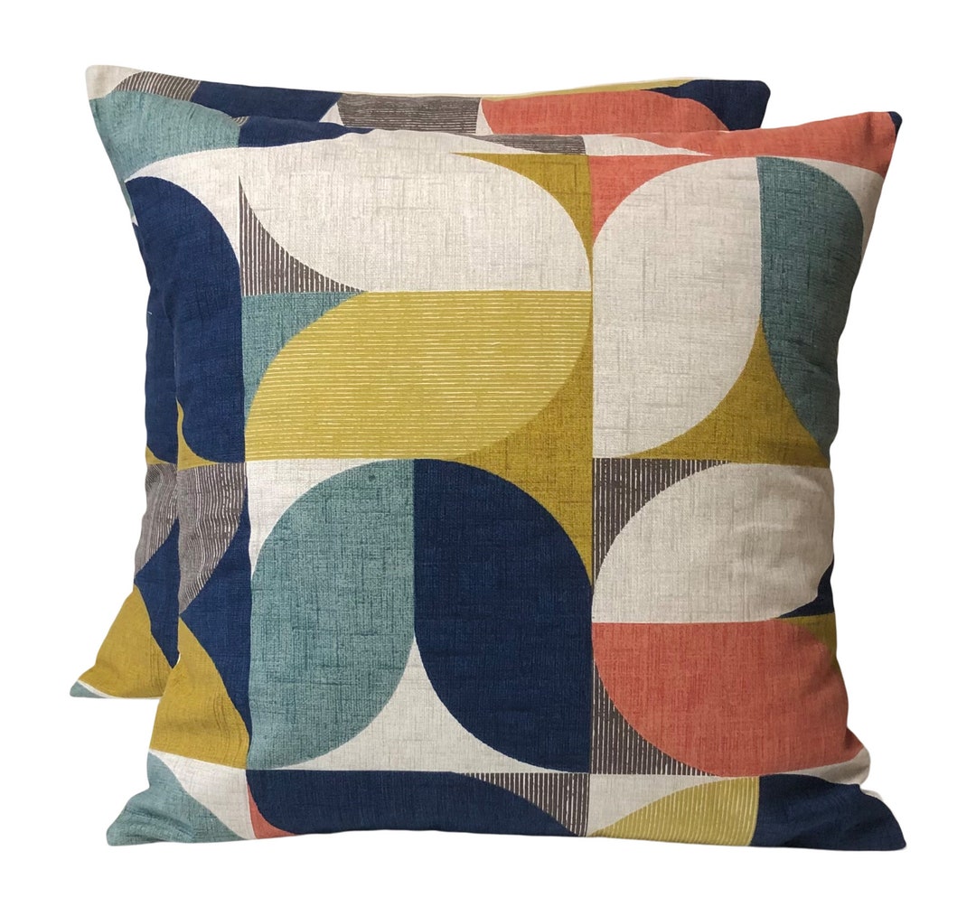 2 X Clarke & Clarke Reno Multi Cushion Cover 16” - Etsy