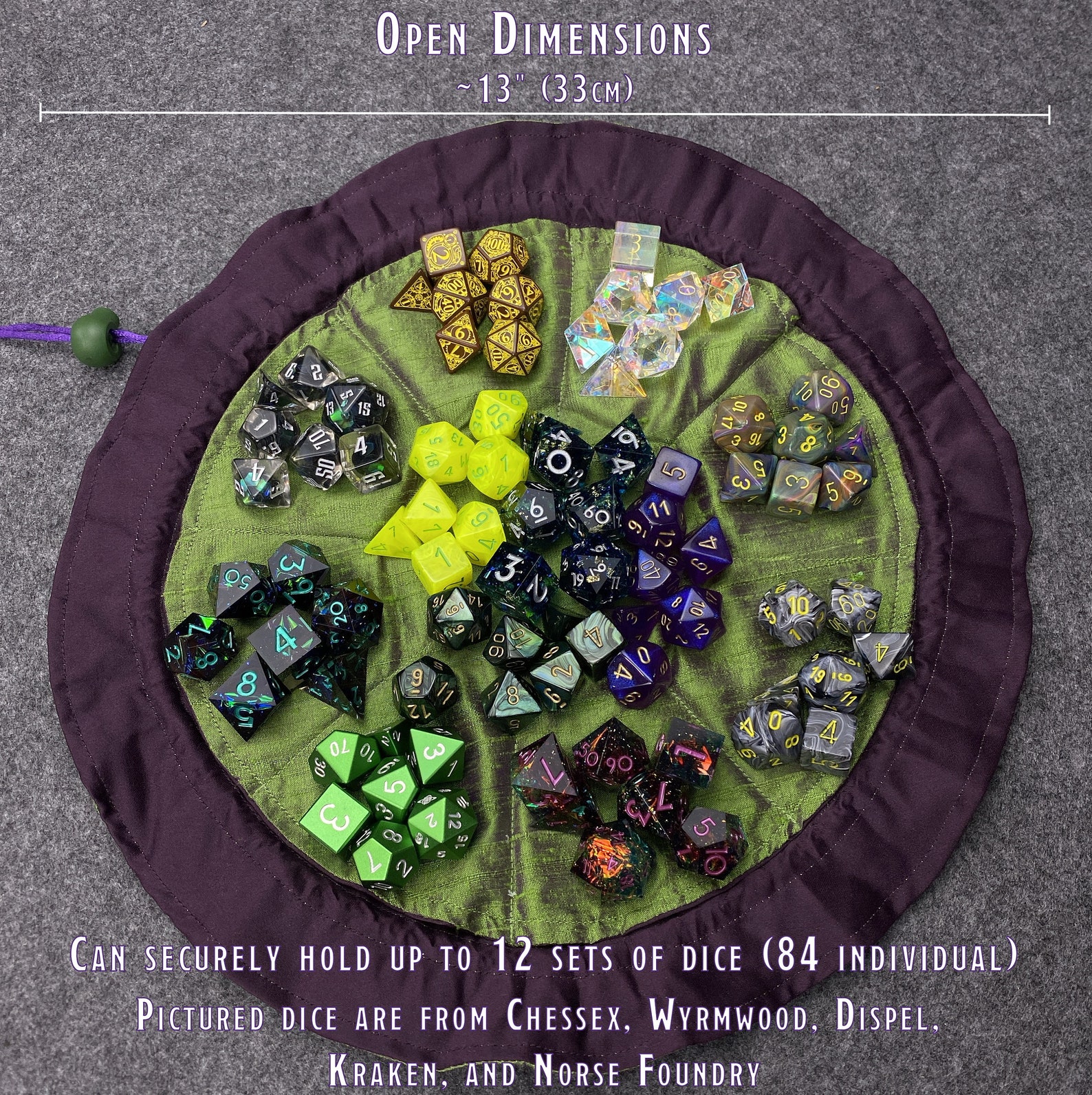 Vicious Mockery Dice Bag (spell Series) | Handmade Dice Bag With ...