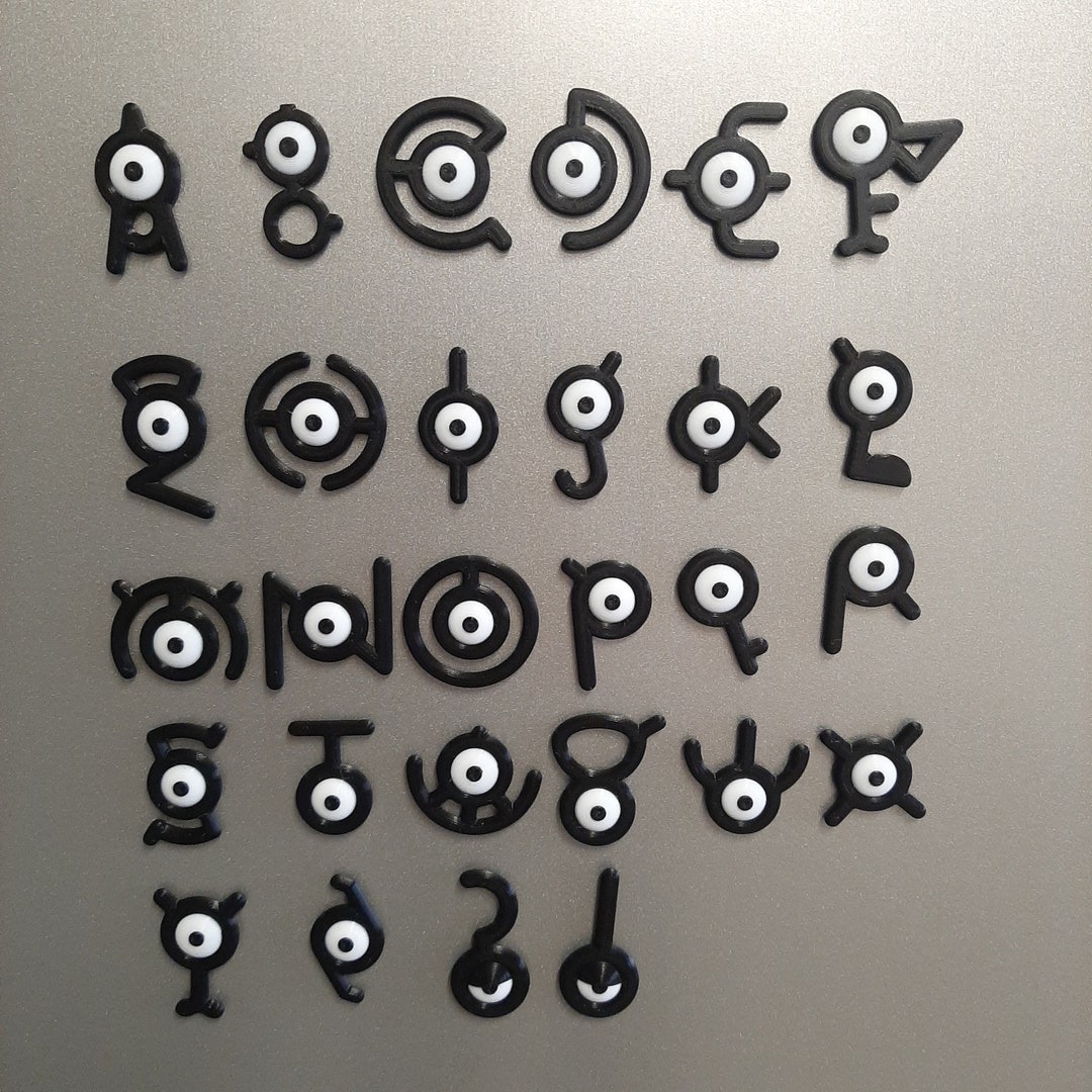 Unown Magnets - Etsy