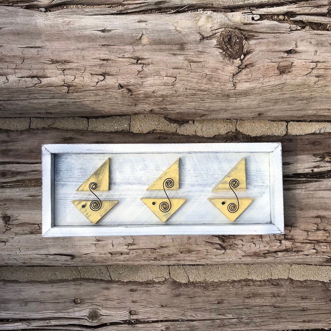 Rustic Wall Hanging, Boats, Beach Home Décor, Sail Boats, Nautical Wall ...