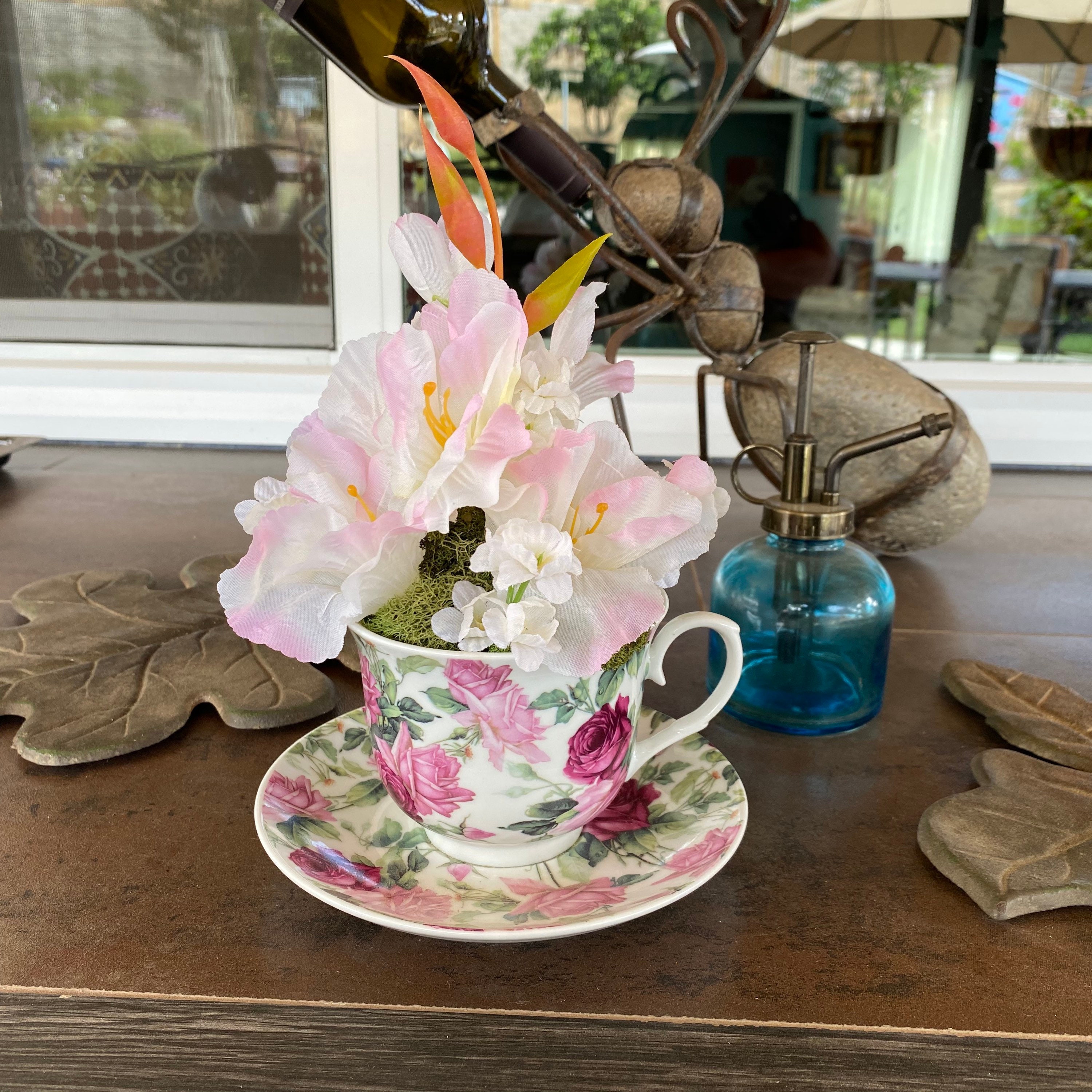 Teacup Tulip Flower Arrangement Gift for Mom Wedding Gift - Etsy