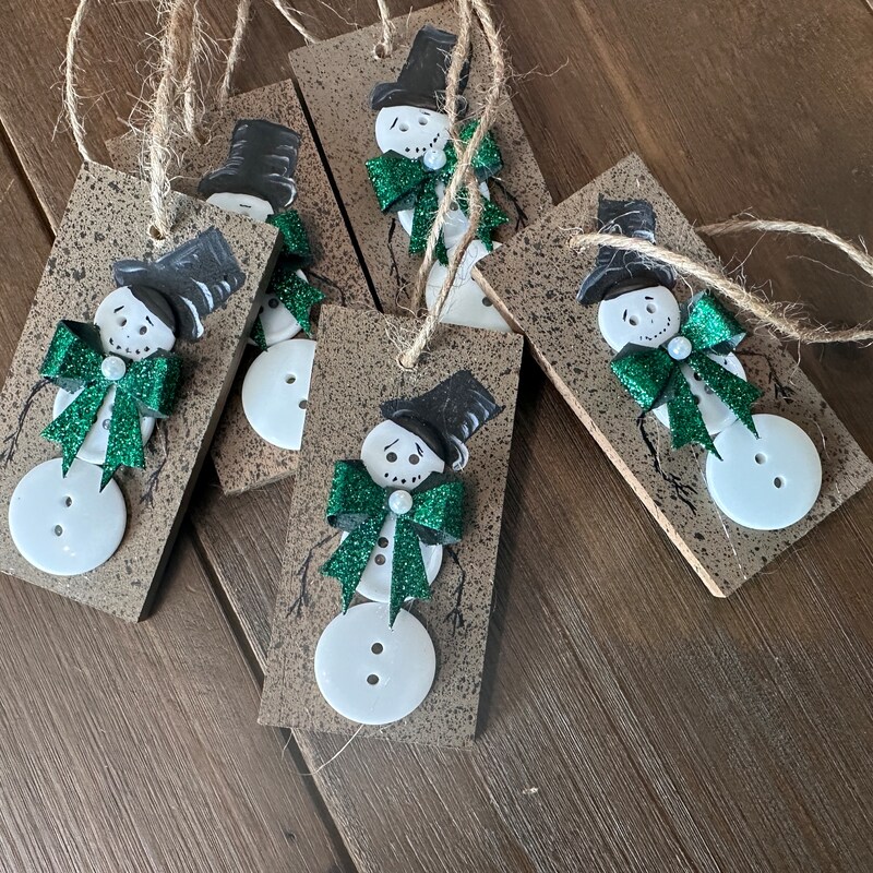 Button Snowman - Etsy