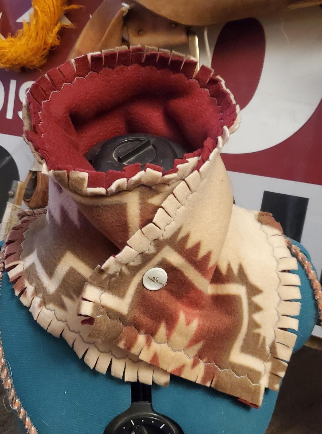 Stocker Sisters' Cowboy Cowl, Double Fleece, Fringe Embroidered Edge ...