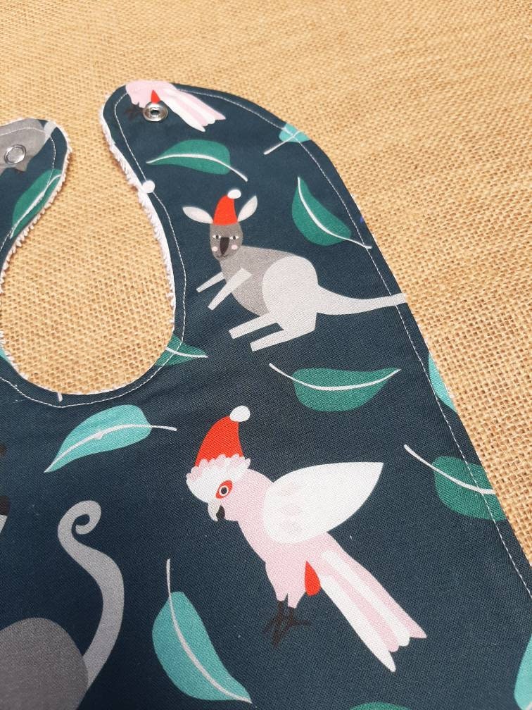 Aussie Animals Bib Australian Animal Baby Bib Handmade bib | Etsy