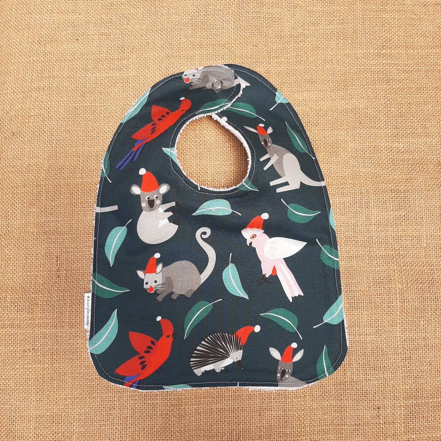 Aussie Animals Bib Australian Animal Baby Bib Handmade bib | Etsy