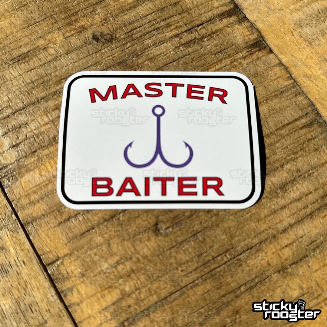 Master Baiter Sticker With FREE Shipping! Multiple Sizes Available ...
