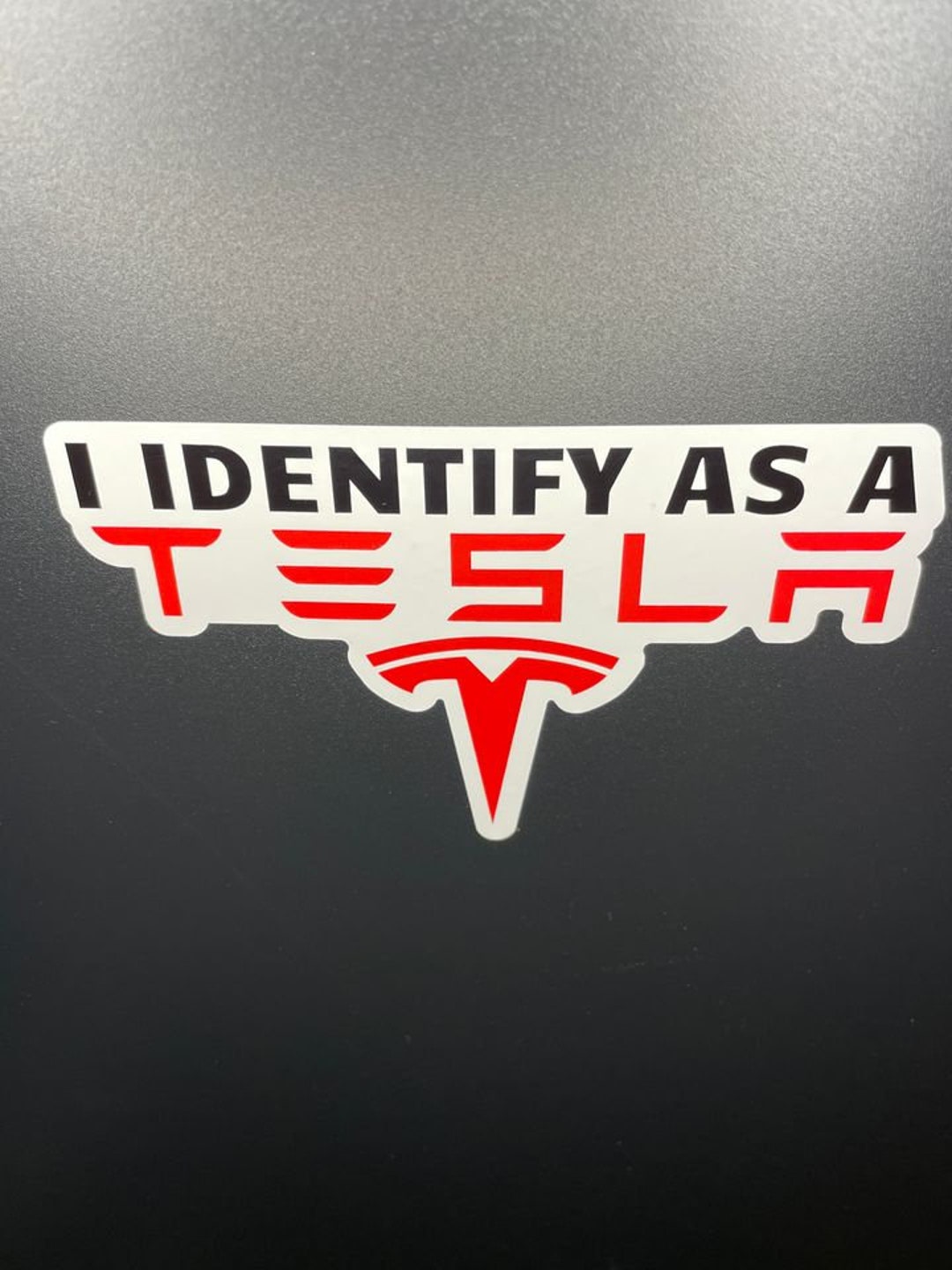 2 Pack I Identify as a Tesla Sticker Multiple Sizes Available FREE ...