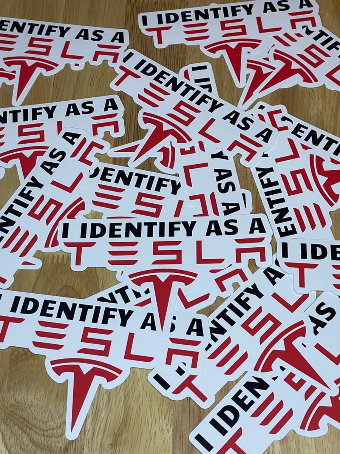 I Identify as a Tesla Sticker Multiple Sizes Available - Etsy