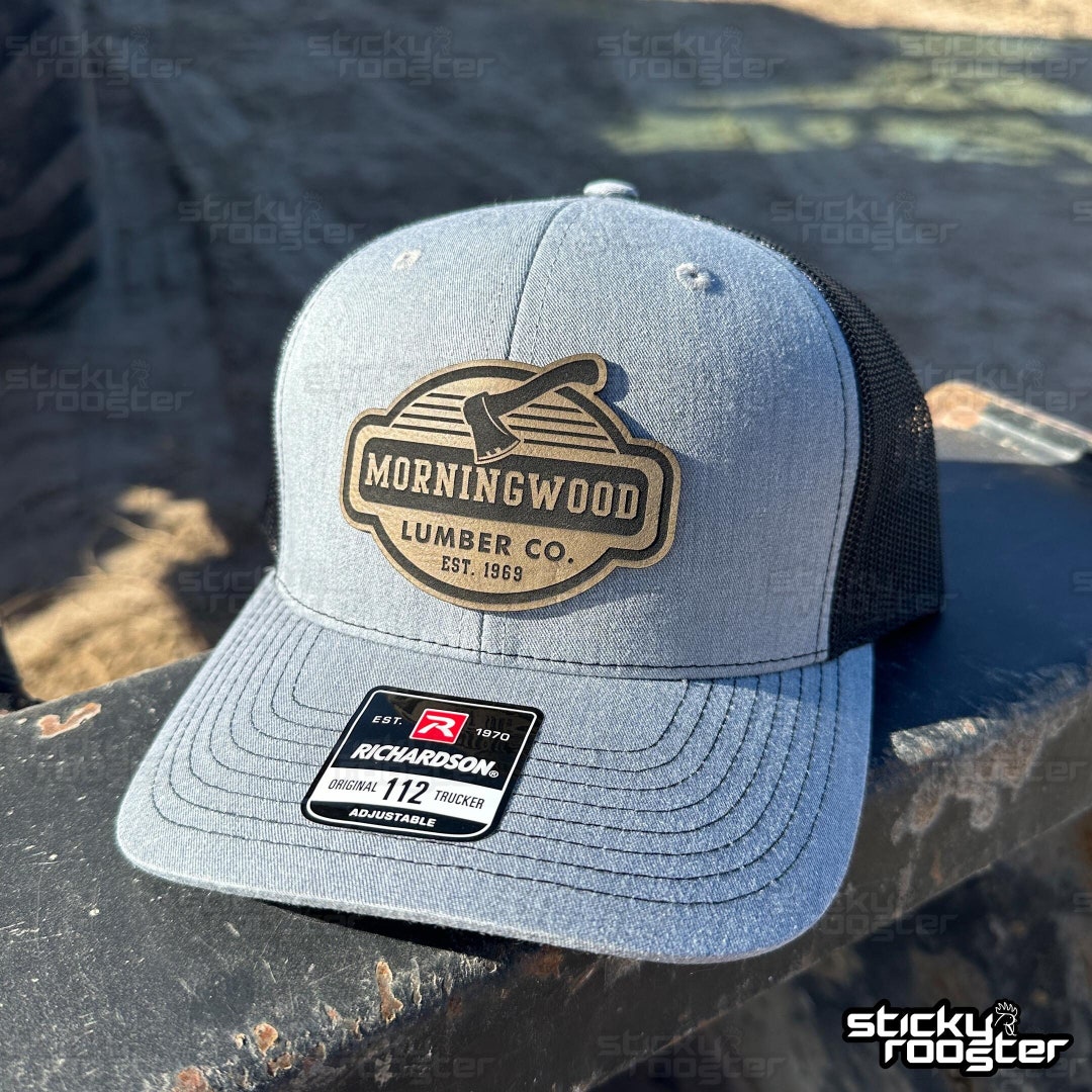 Morningwood Lumber Co. Leather Patch Hat - Funny and Cool Cap! Hats ...
