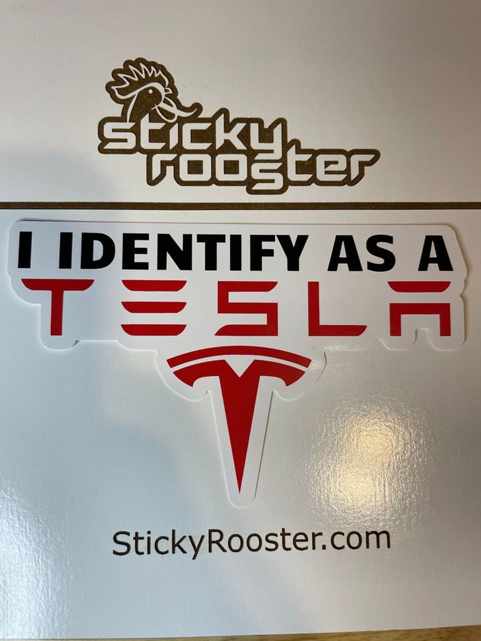 I Identify as a Tesla Sticker - Multiple Sizes Available - FREE ...