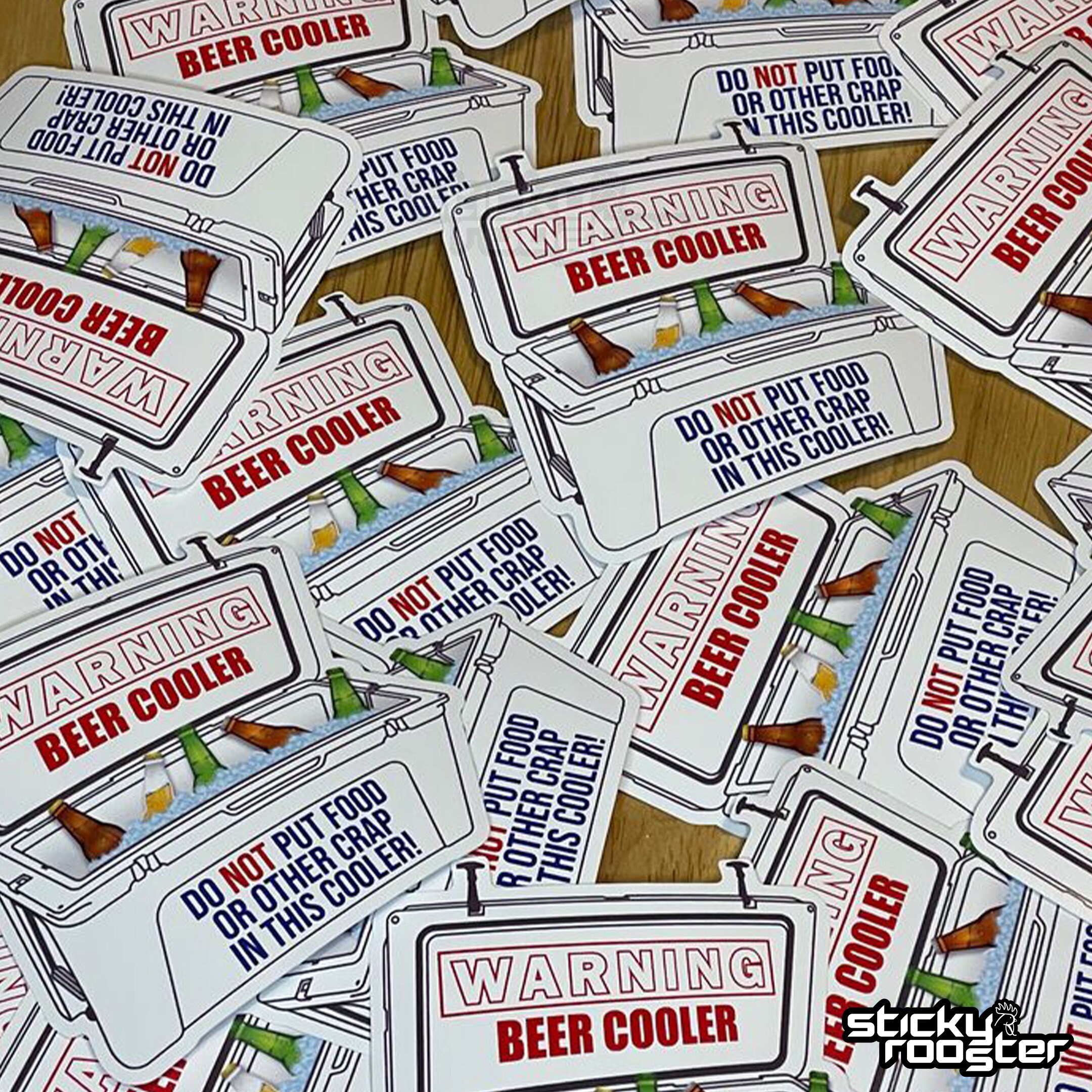 Warning! Beer Cooler Sticker - MULTIPLE SIZES - Free Shipping! - Etsy
